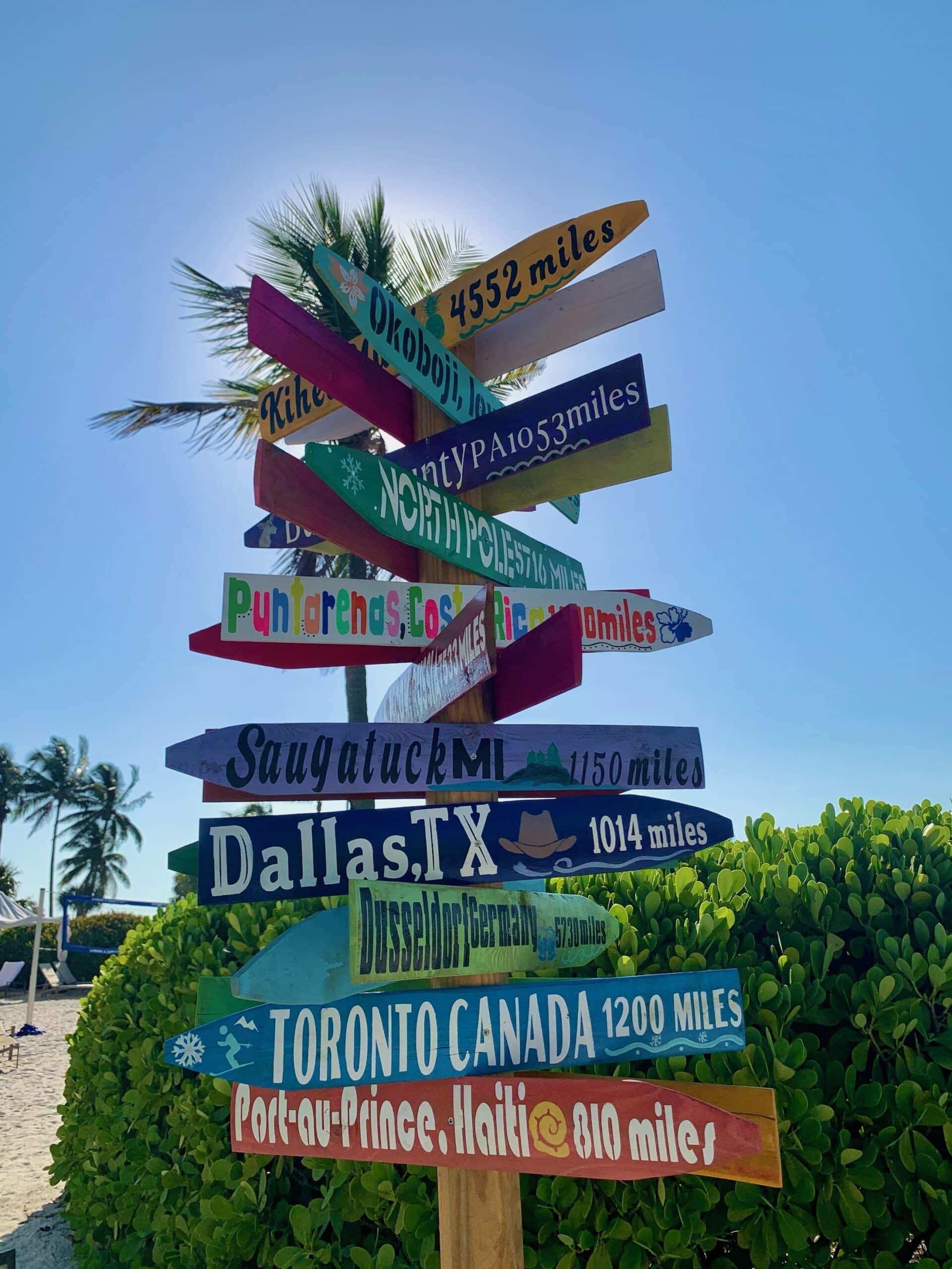Add Your Hometown to Sundial’s Directional Sign - Sundial Beach Resort ...